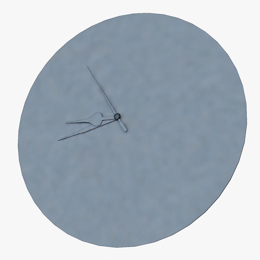 Wall Clock Flower Design 3d Model