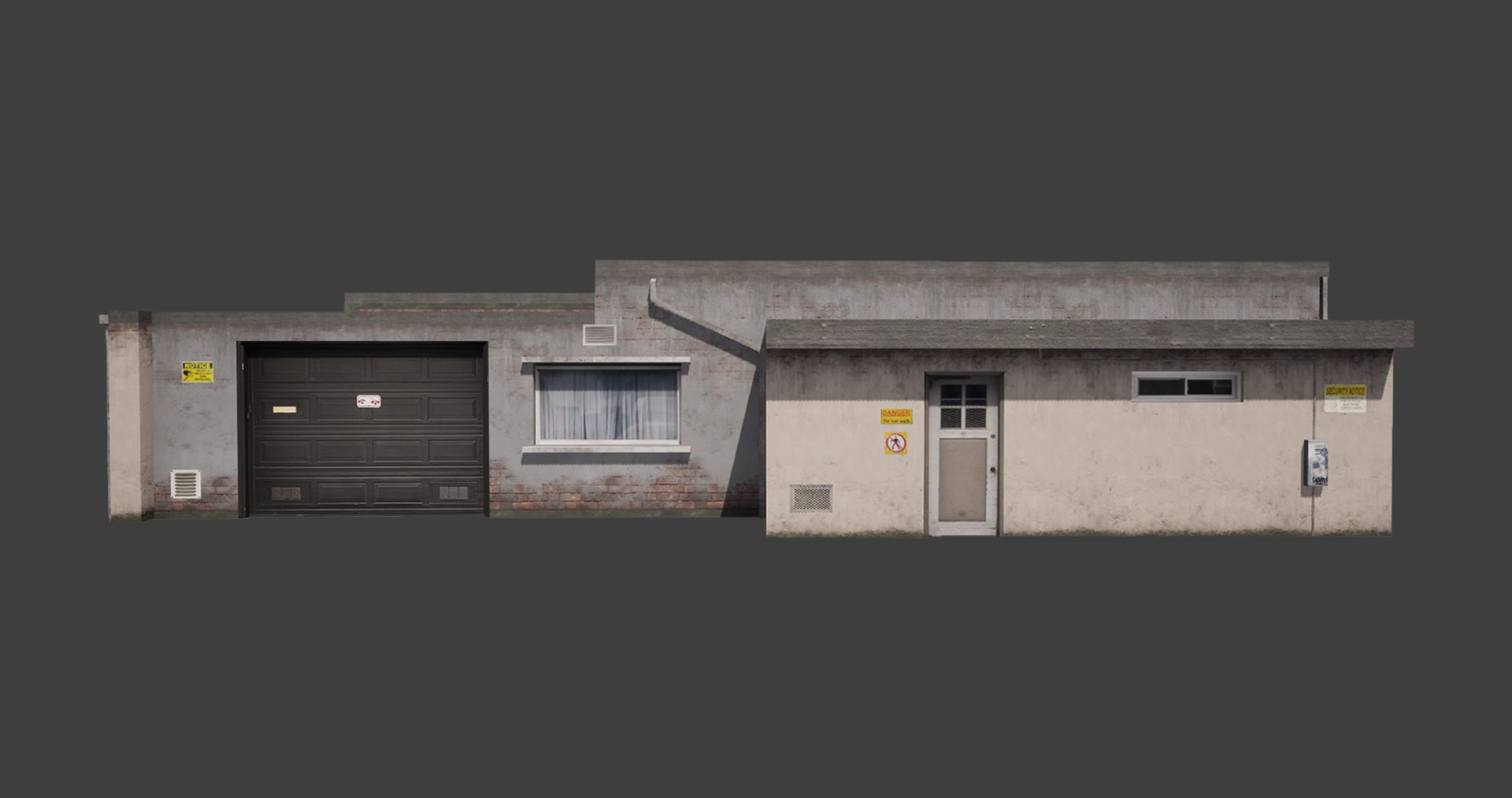3D Building Shop City Village Work Street Low-poly 3D Model Model ...