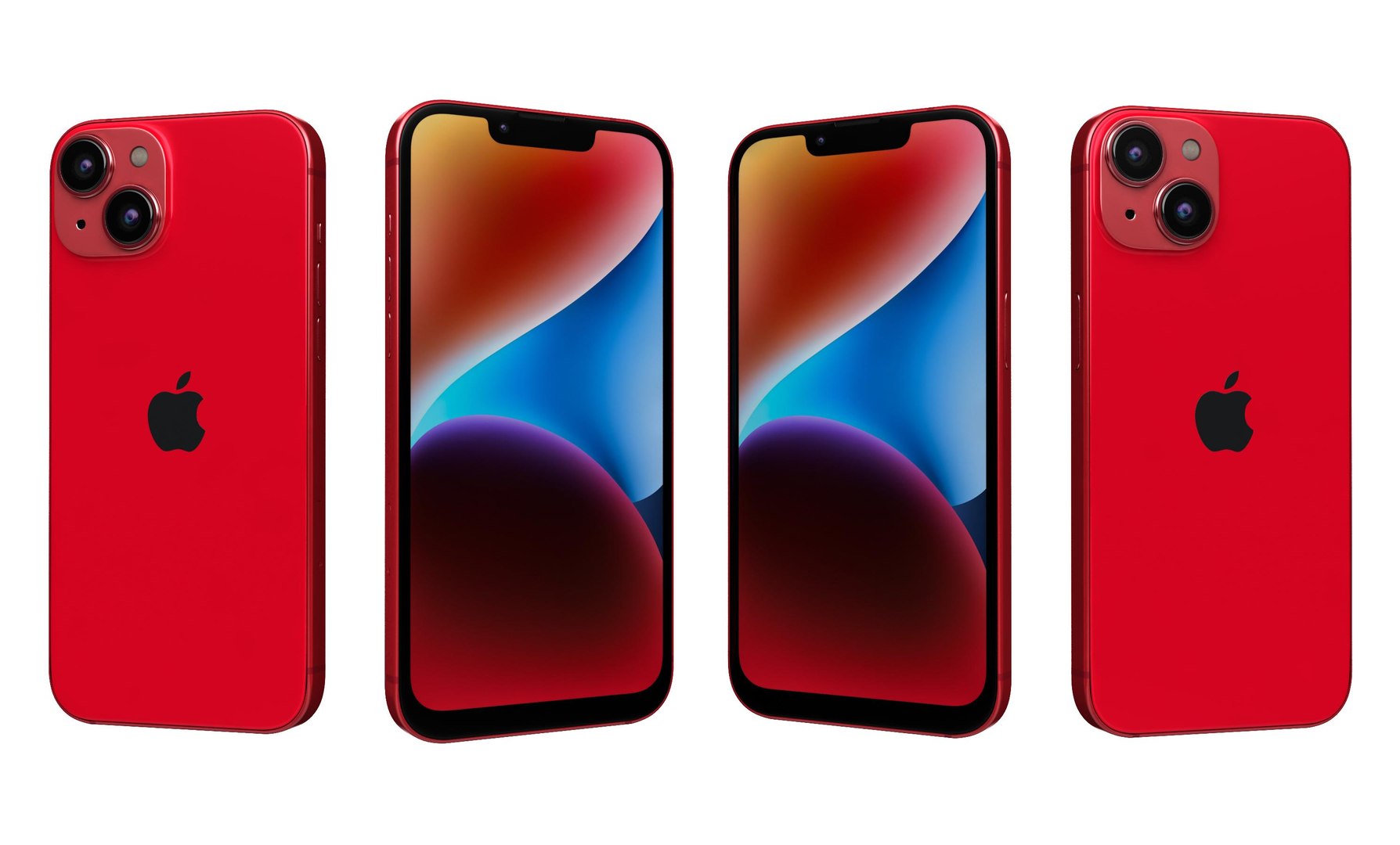 3D Model Apple IPhone 14 Plus Red - TurboSquid 1968191