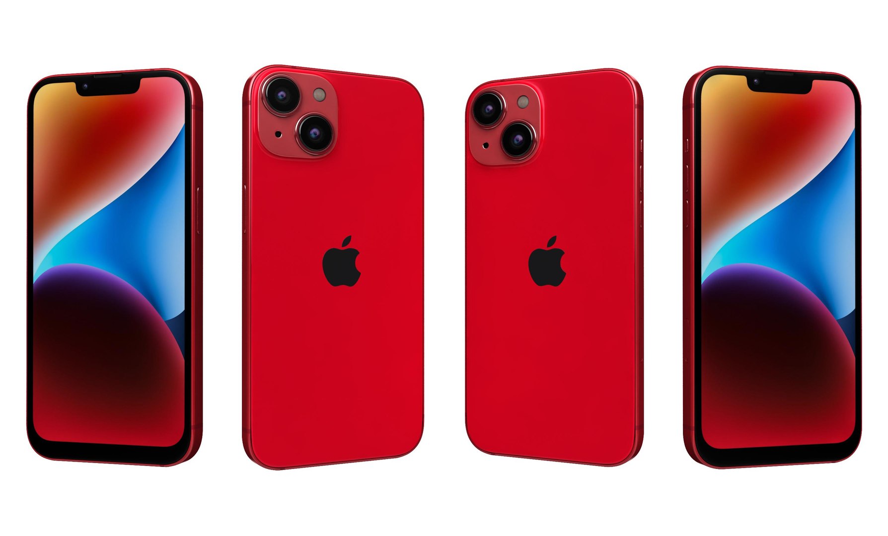 3D Model Apple IPhone 14 Plus Red - TurboSquid 1968191