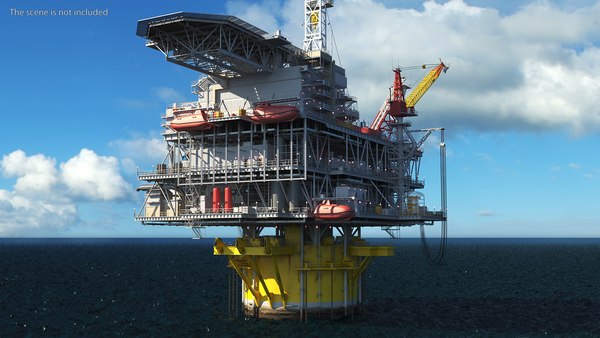 Shell Perdido Oil Platform Rigged model - TurboSquid 1839969