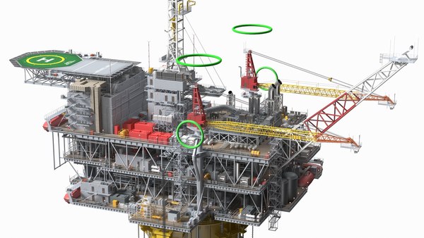Shell Perdido Oil Platform Rigged model - TurboSquid 1839969