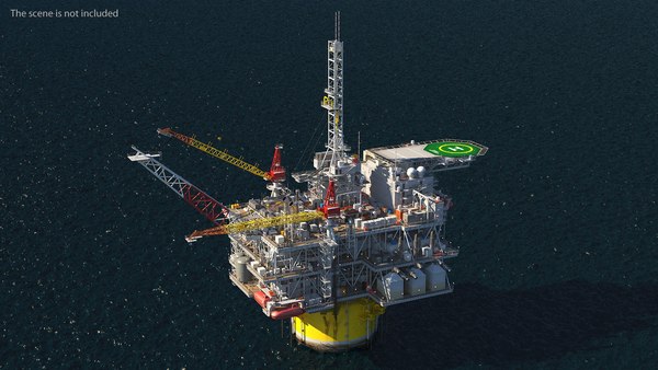 Shell Perdido Oil Platform Rigged model - TurboSquid 1839969