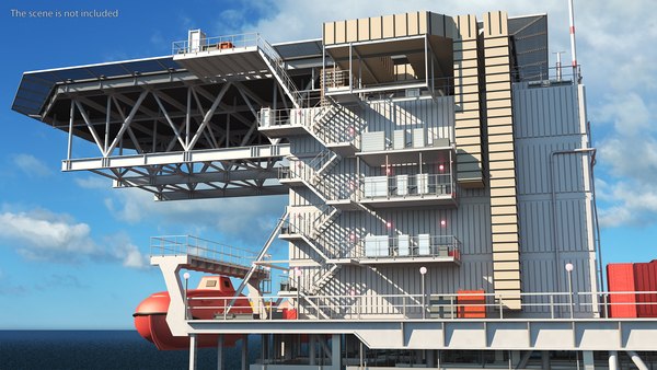 Shell Perdido Oil Platform Rigged model - TurboSquid 1839969