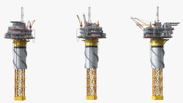 Shell Perdido Oil Platform Rigged model - TurboSquid 1839969