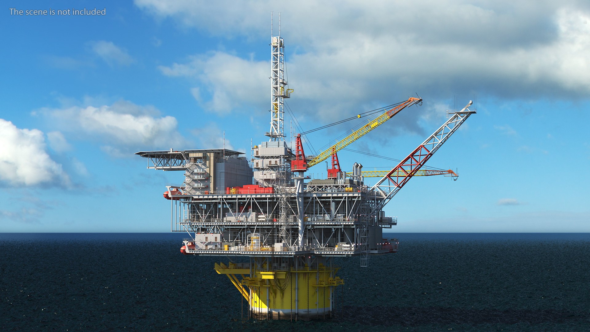 Shell Perdido Oil Platform Rigged model - TurboSquid 1839969