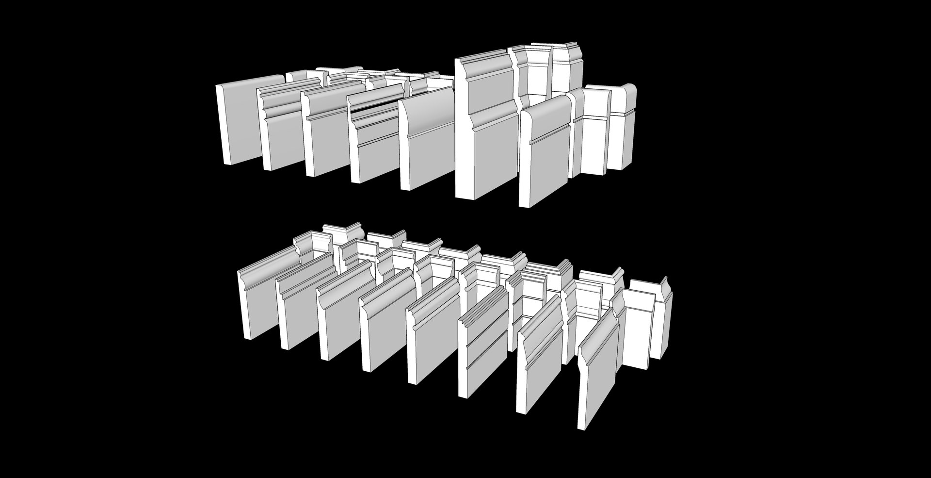 3D Model Decor Baseboard Molding - TurboSquid 1662714