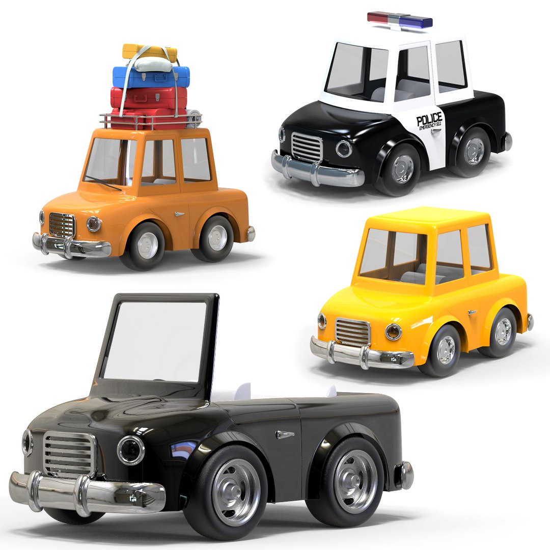 3D Cartoon Car Collection - TurboSquid 2413870