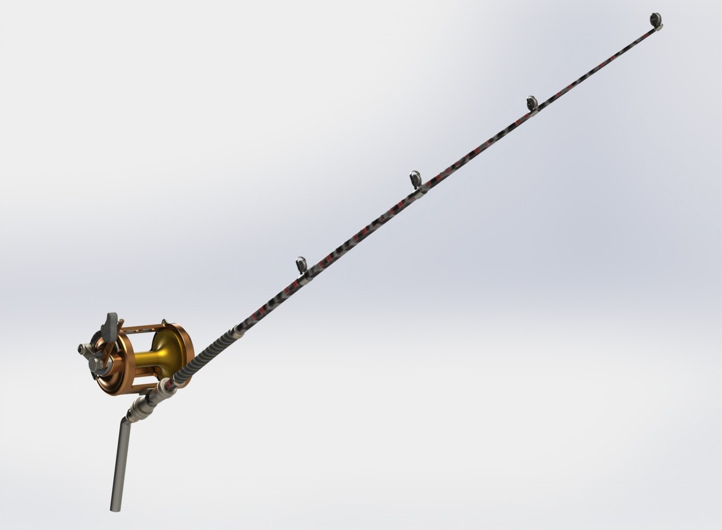 3D model fishing rod tuna - TurboSquid 1193369