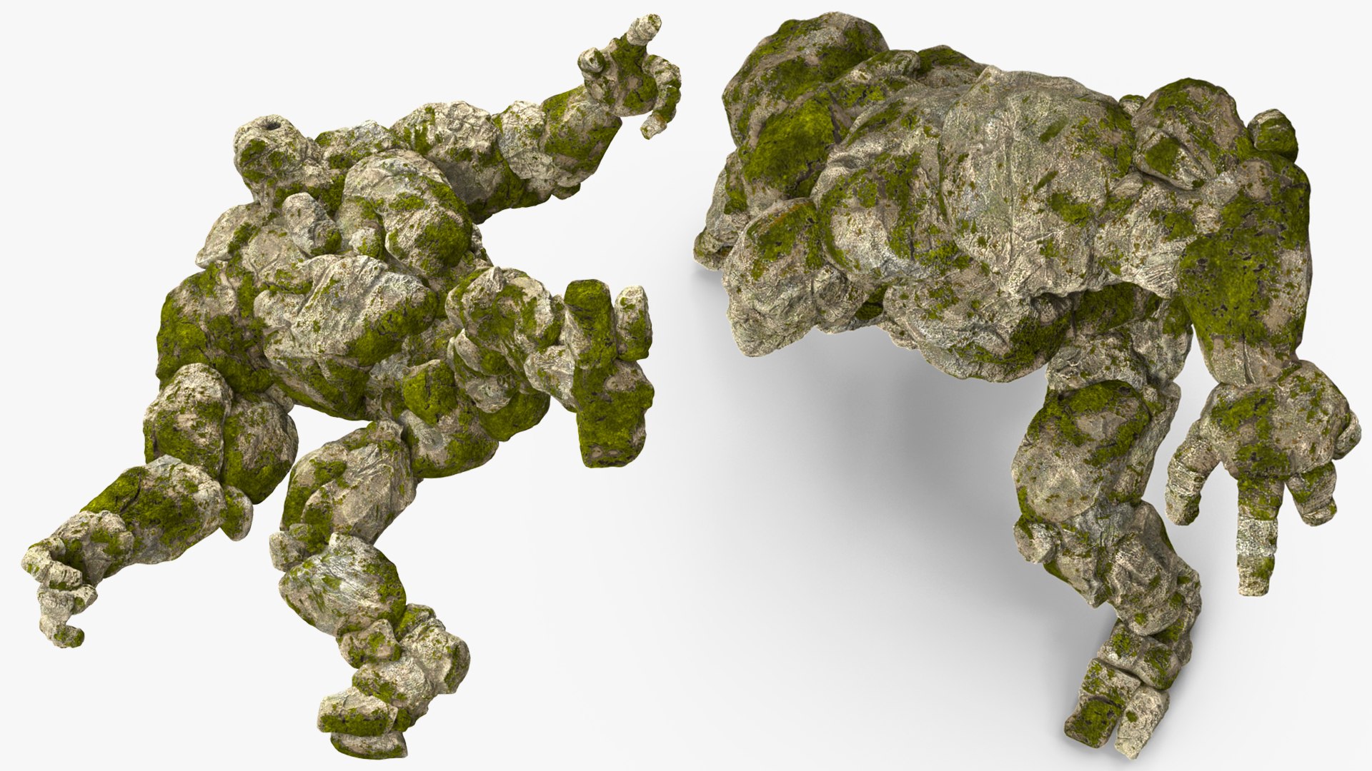 Stone Golem Fighting Pose 3D - TurboSquid 2031292