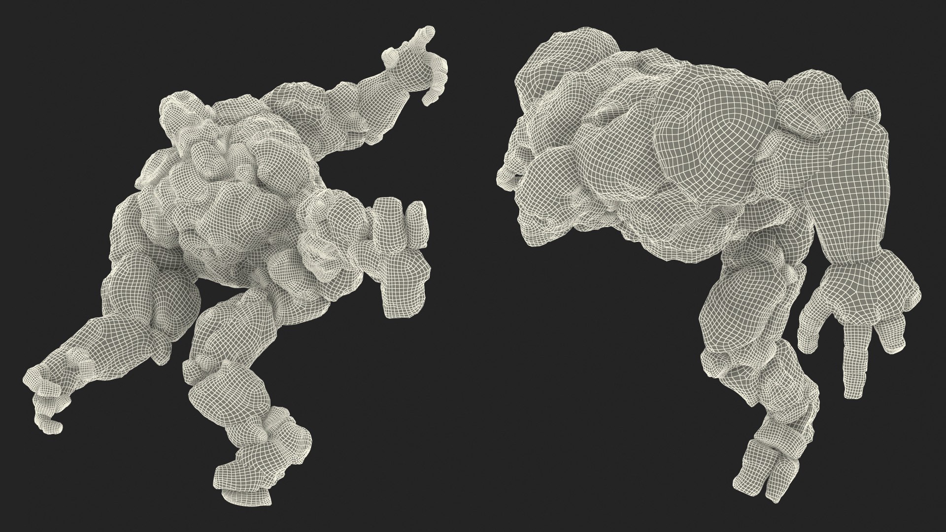 Stone Golem Fighting Pose 3D - TurboSquid 2031292