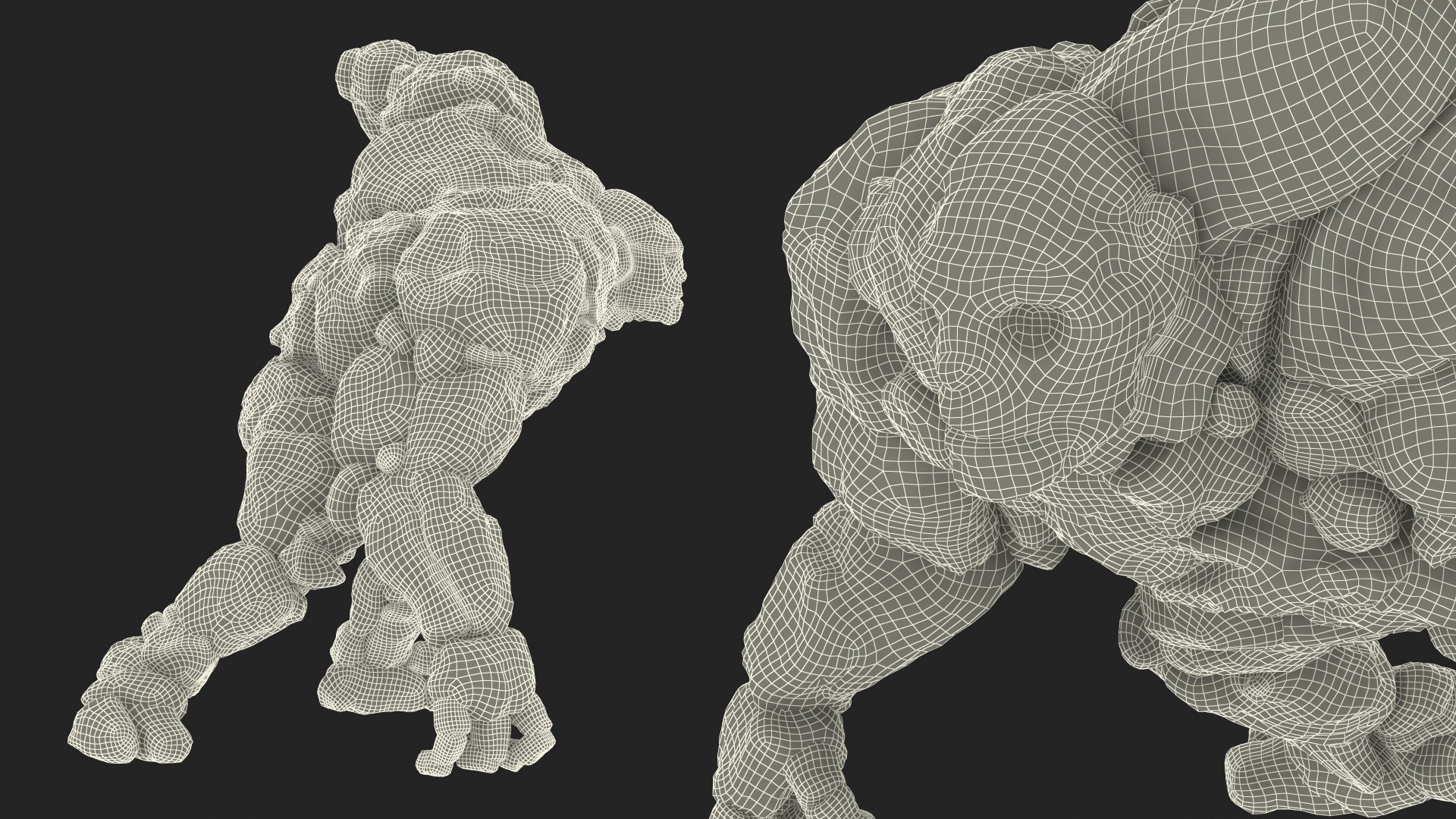 Stone Golem Fighting Pose 3D - TurboSquid 2031292
