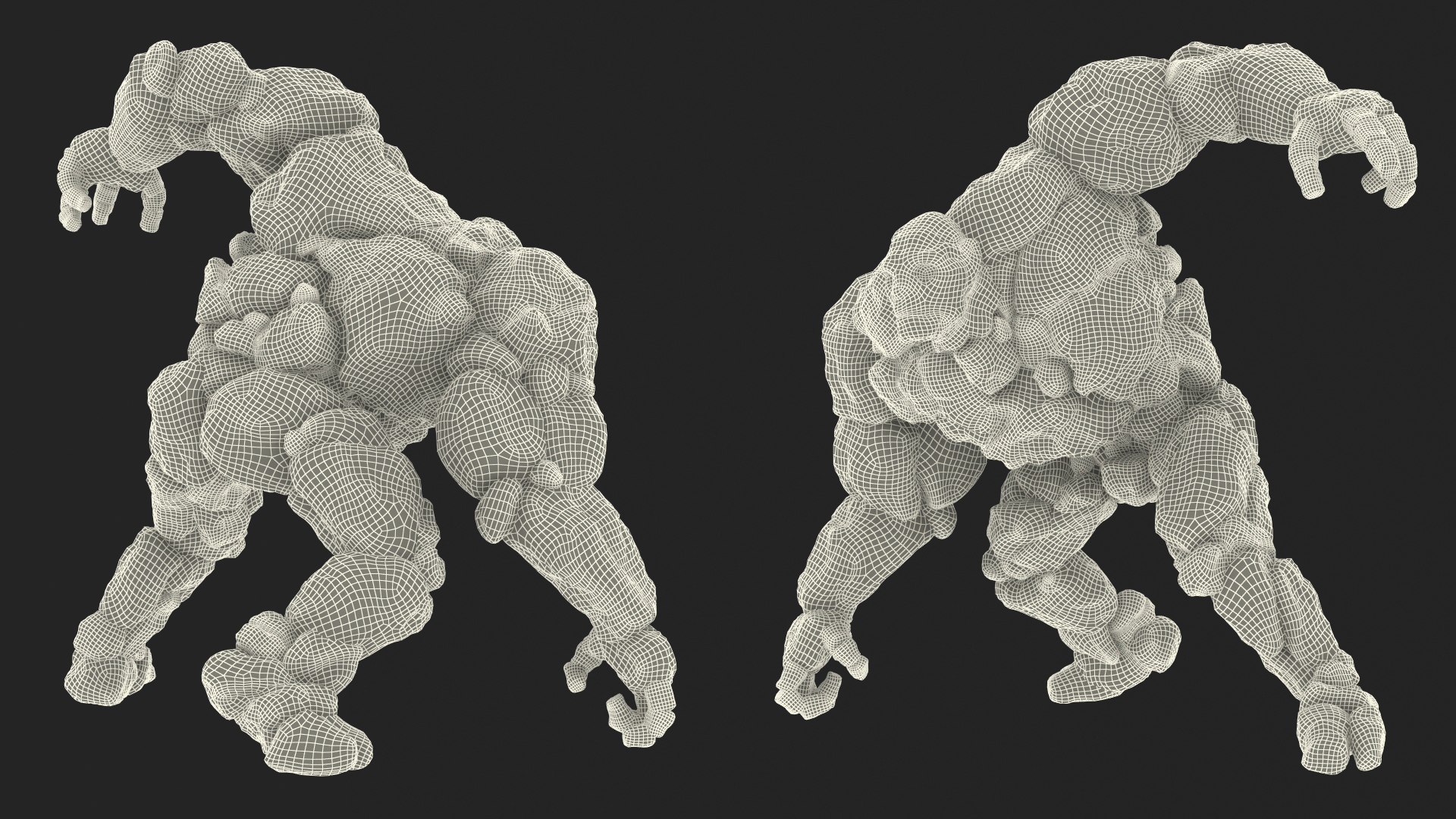 Stone Golem Fighting Pose 3D - TurboSquid 2031292