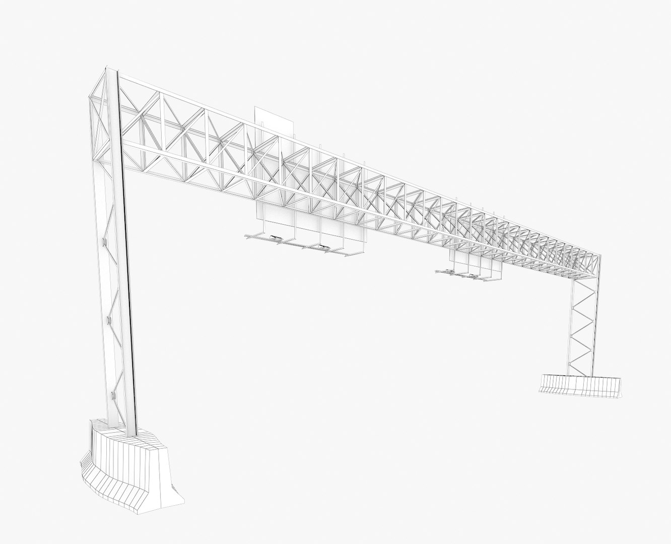 Highway Sign 2 3d Max