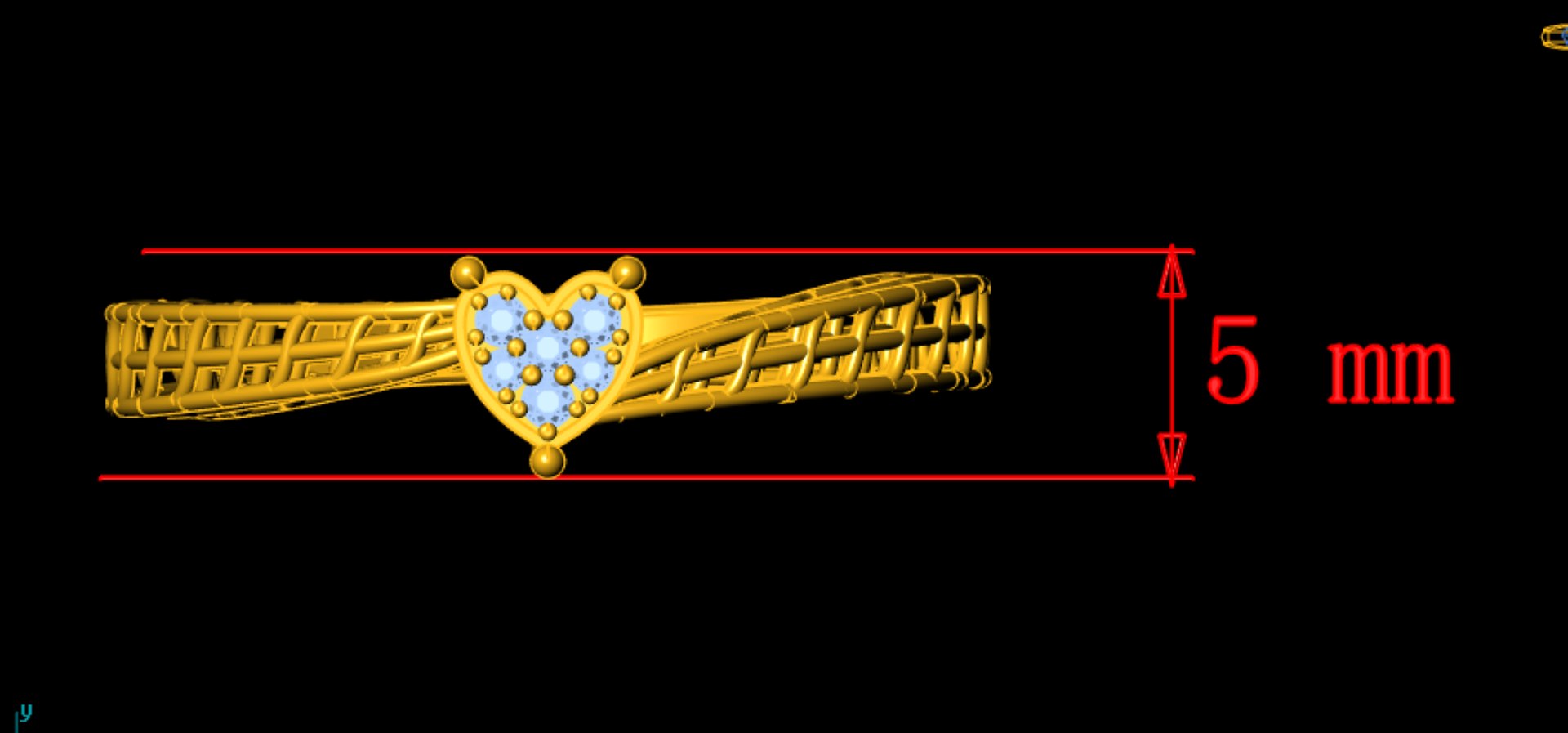 Heart Shape Finger Ring-004 - 3dm 3D Model - TurboSquid 2285832