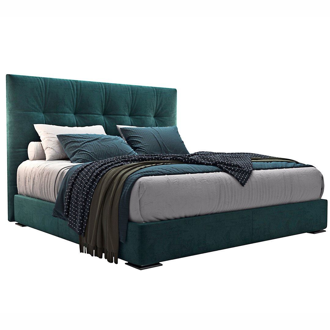 Bed Max Capitonne High Model - TurboSquid 1864100