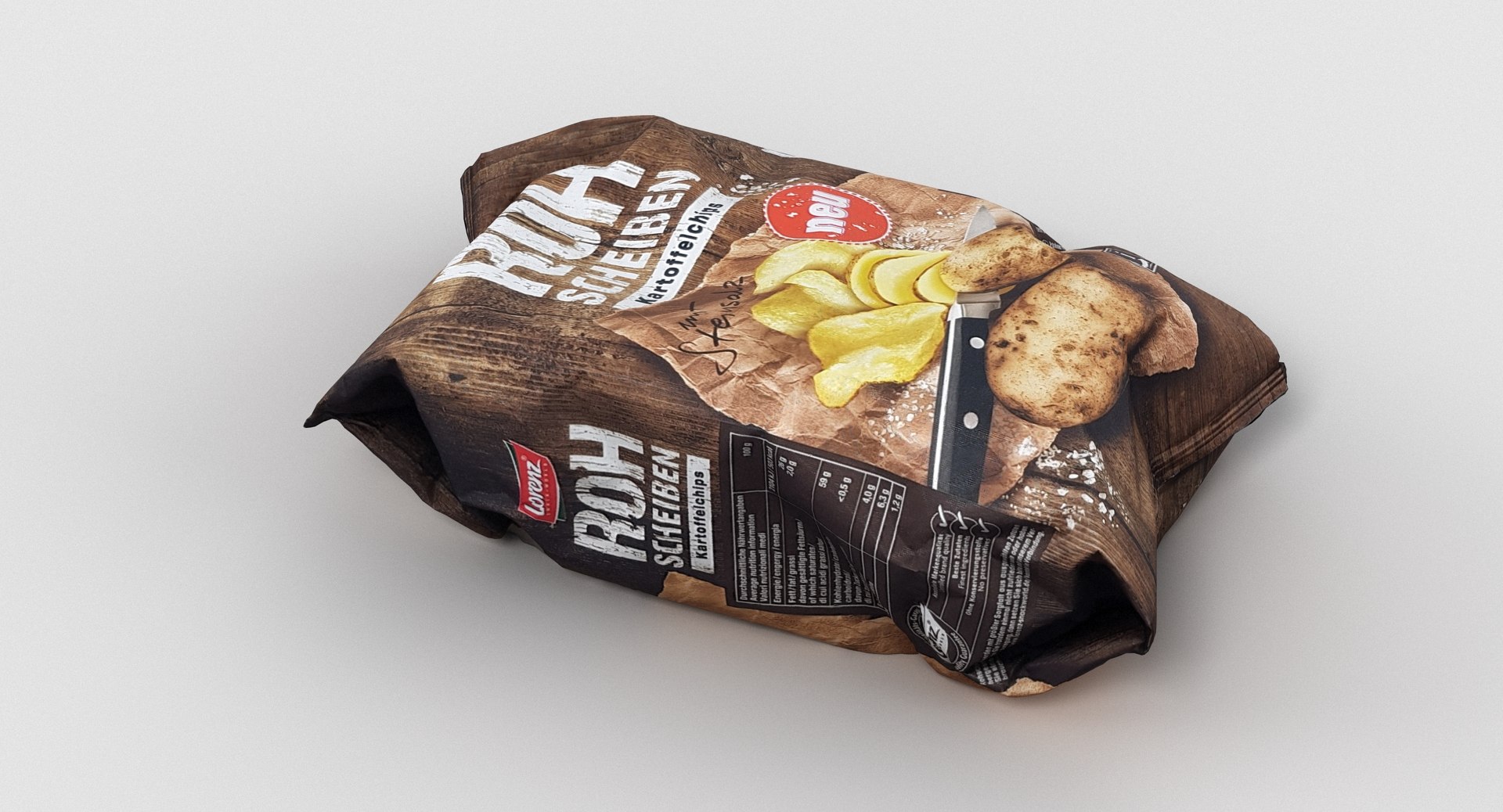 3D Potato Chips Model - TurboSquid 1378497