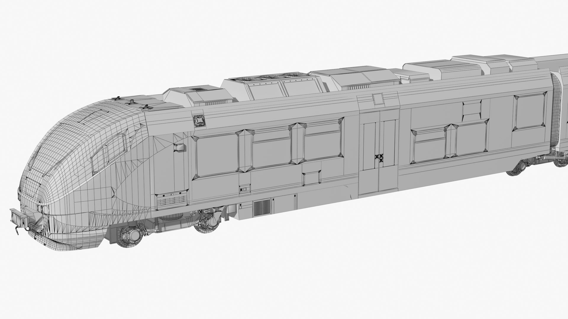 3D Model Coradia Meridian G - Fs Aln 501 Minuetto - Etr 245 - Trenitalia Diesel-electric ...