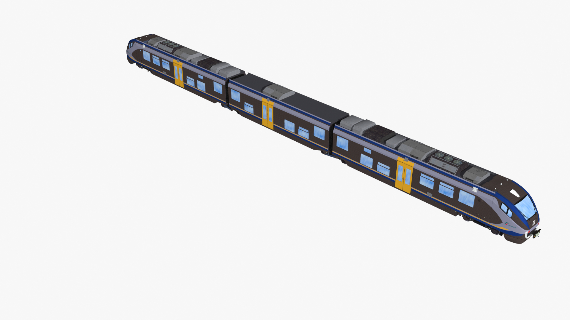 3D Model Coradia Meridian G - Fs Aln 501 Minuetto - Etr 245 - Trenitalia Diesel-electric ...