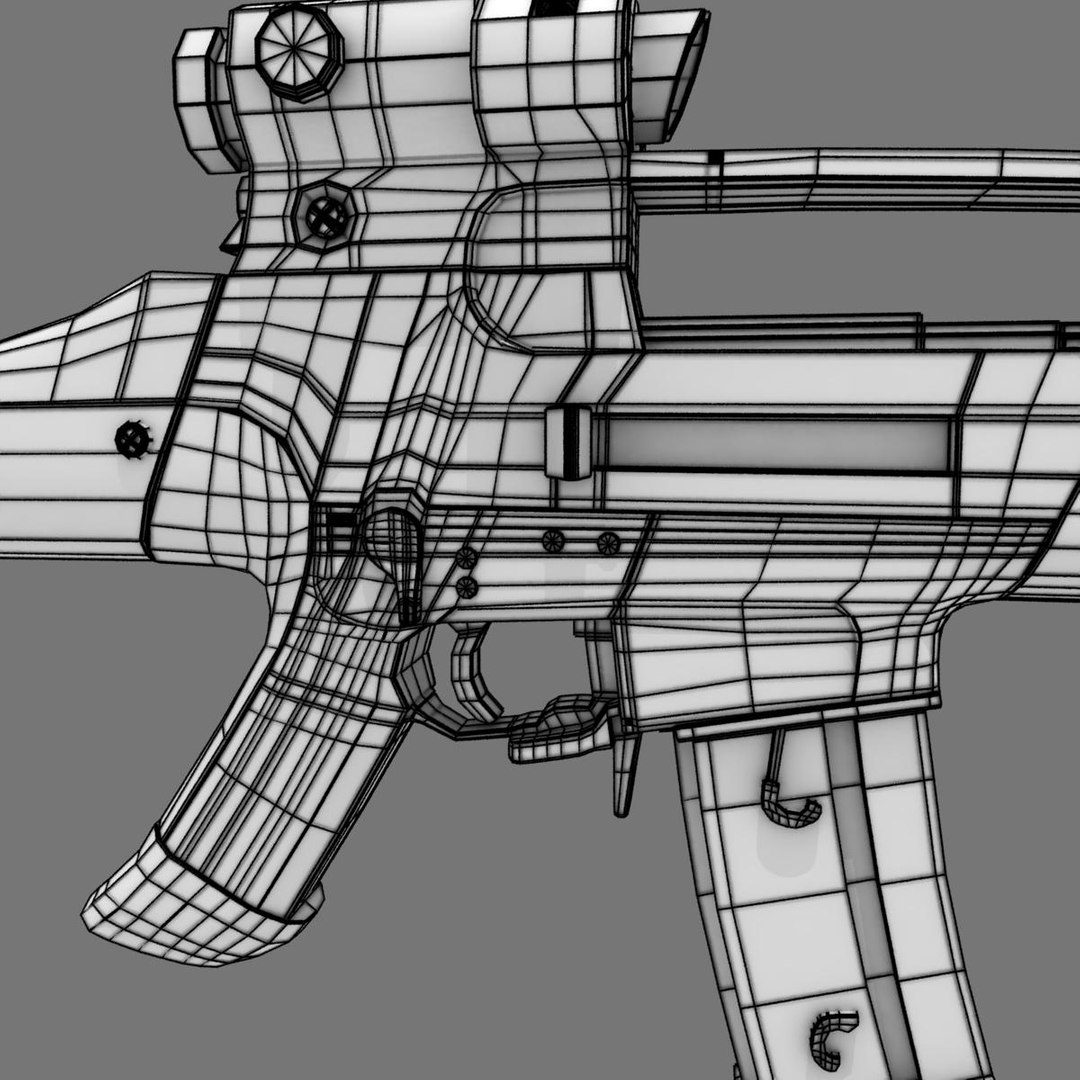 3ds max assault rifle xm viii