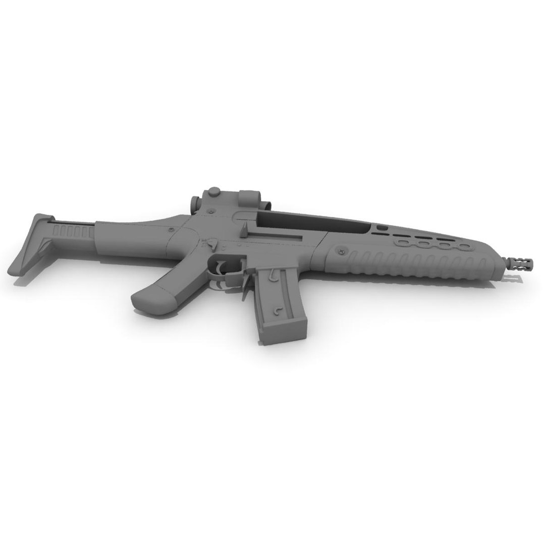 3ds max assault rifle xm viii
