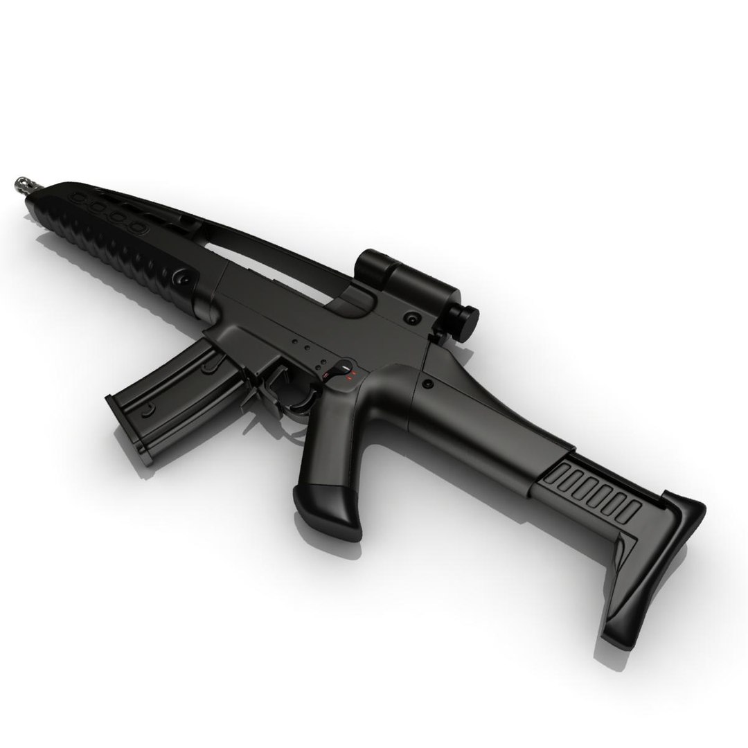 3ds max assault rifle xm viii