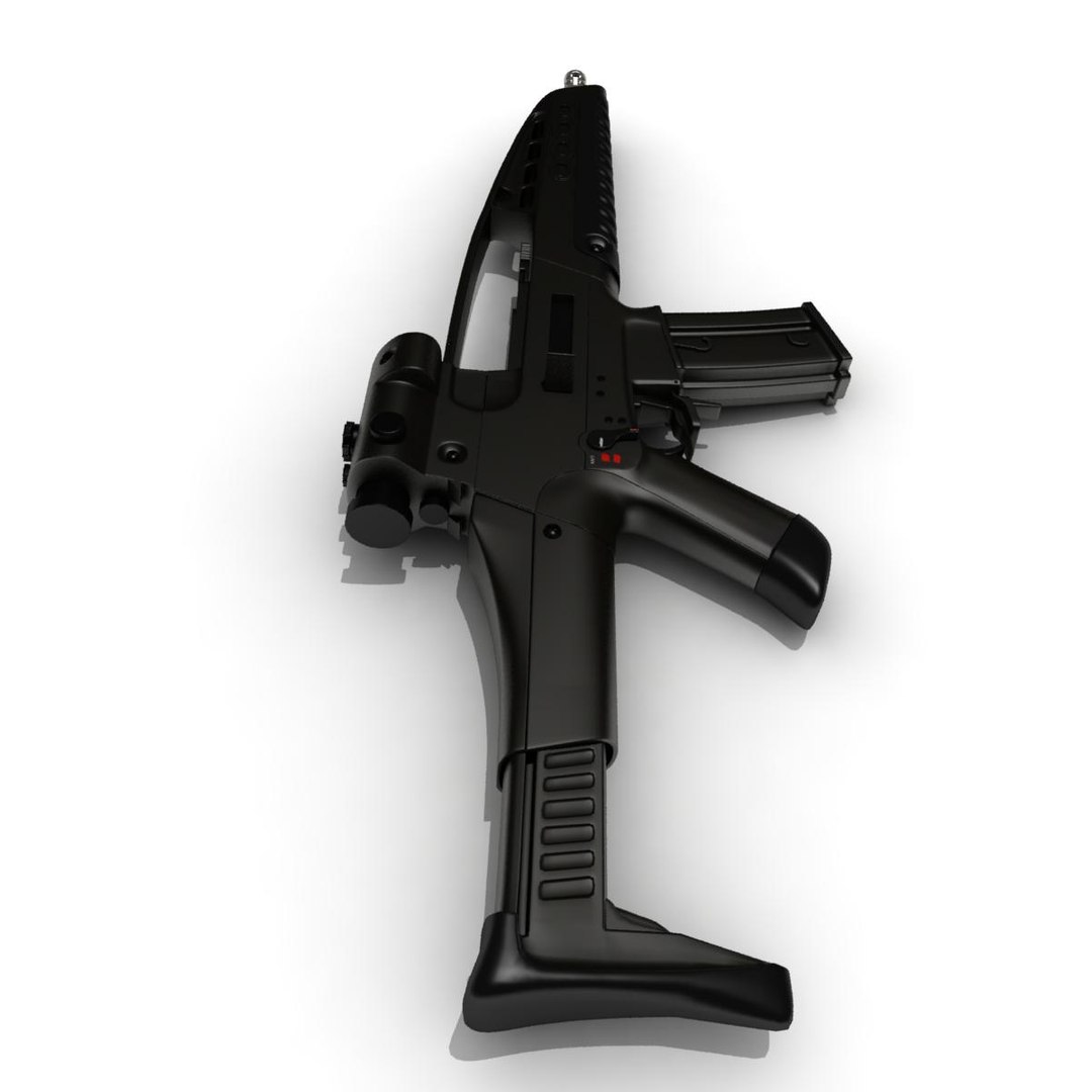 3ds max assault rifle xm viii