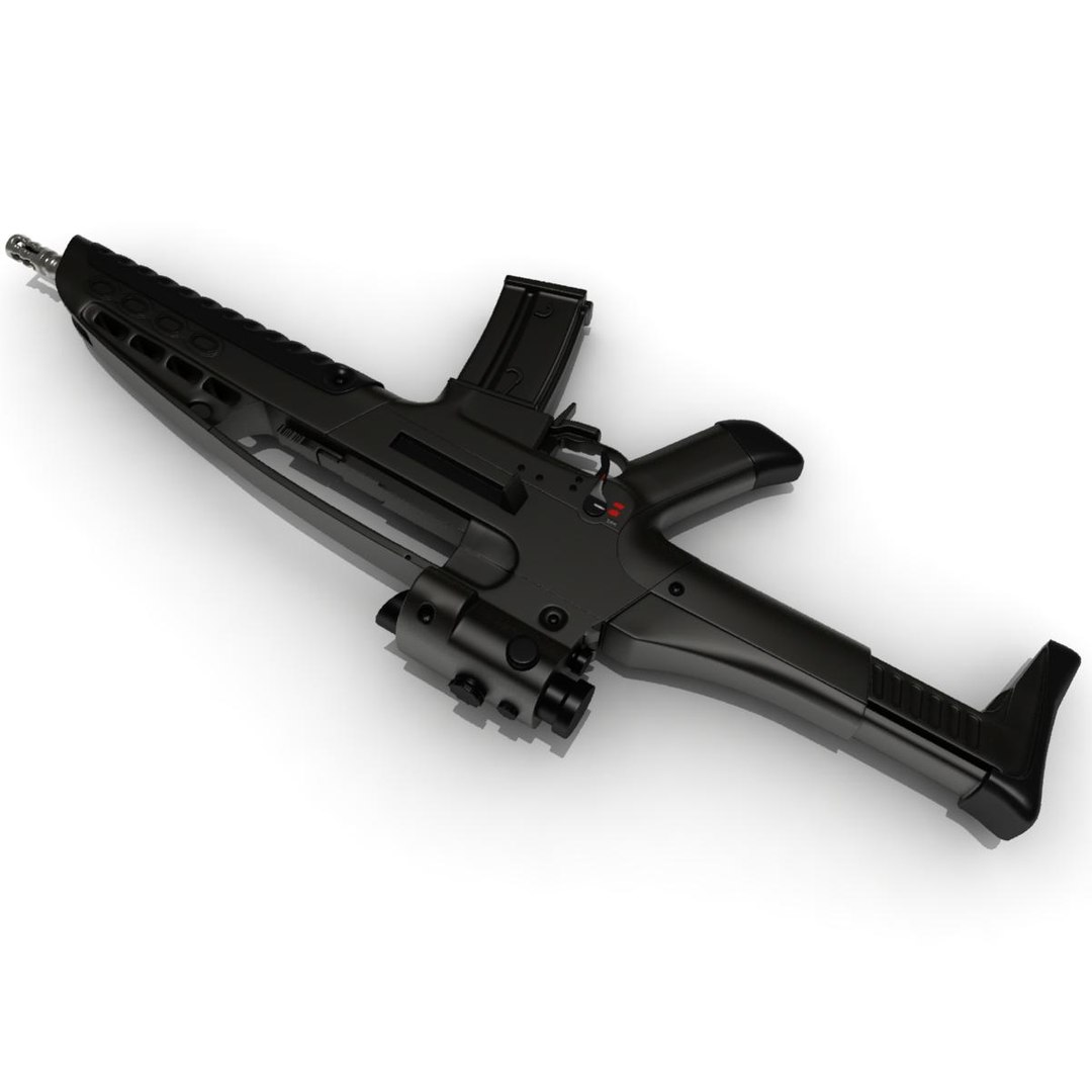 3ds max assault rifle xm viii
