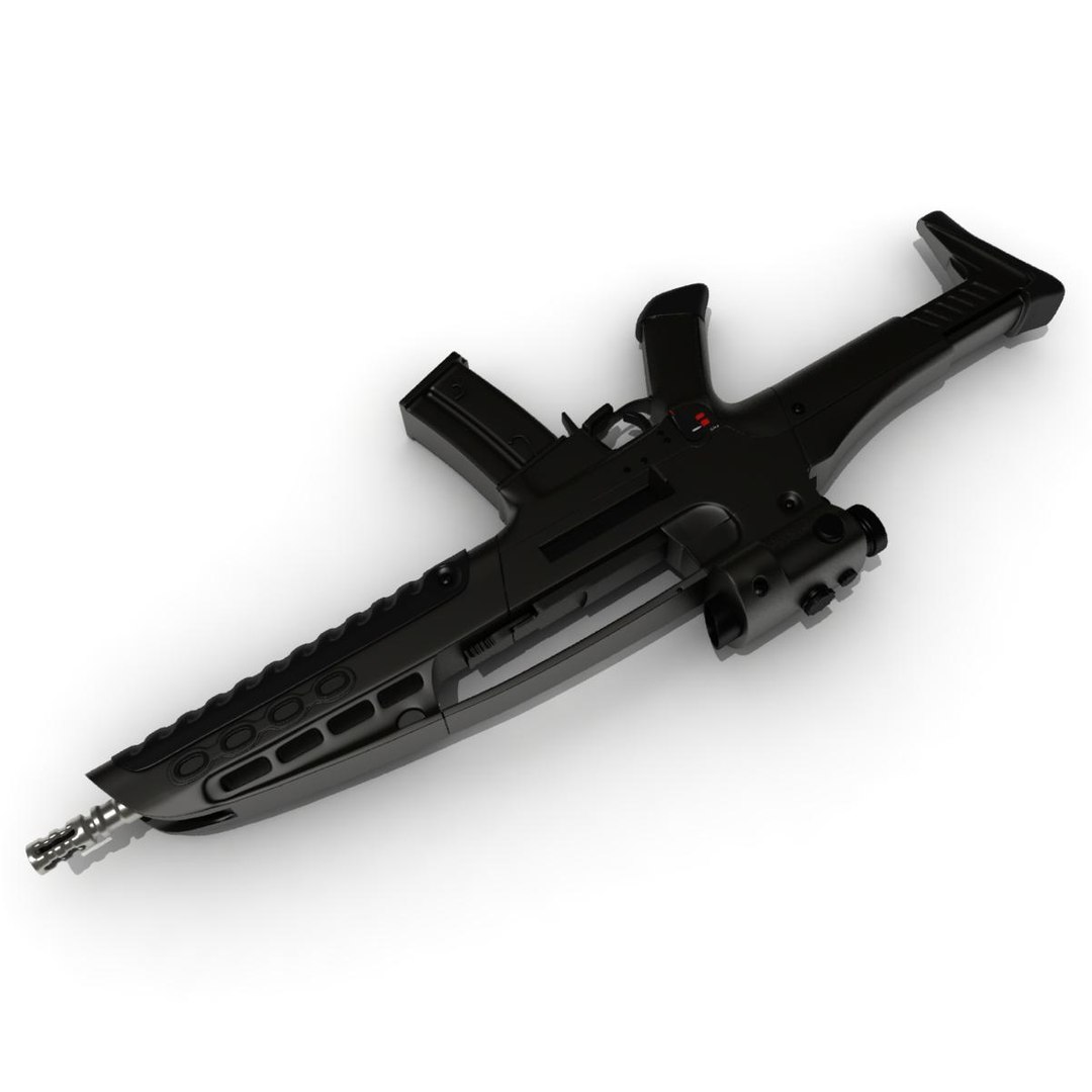 3ds max assault rifle xm viii