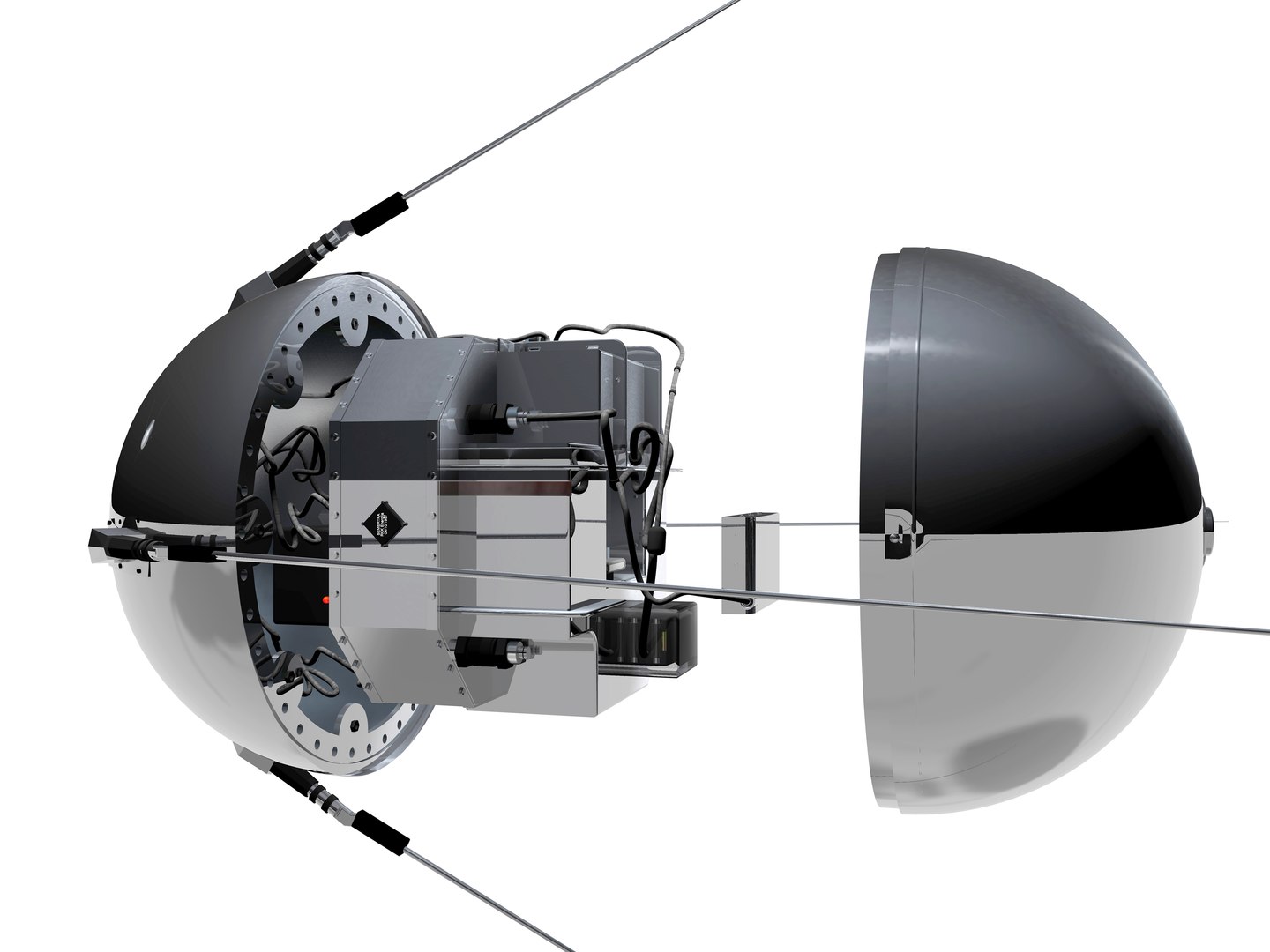 Russian Sputnik Satellite 3D Model - TurboSquid 1341887