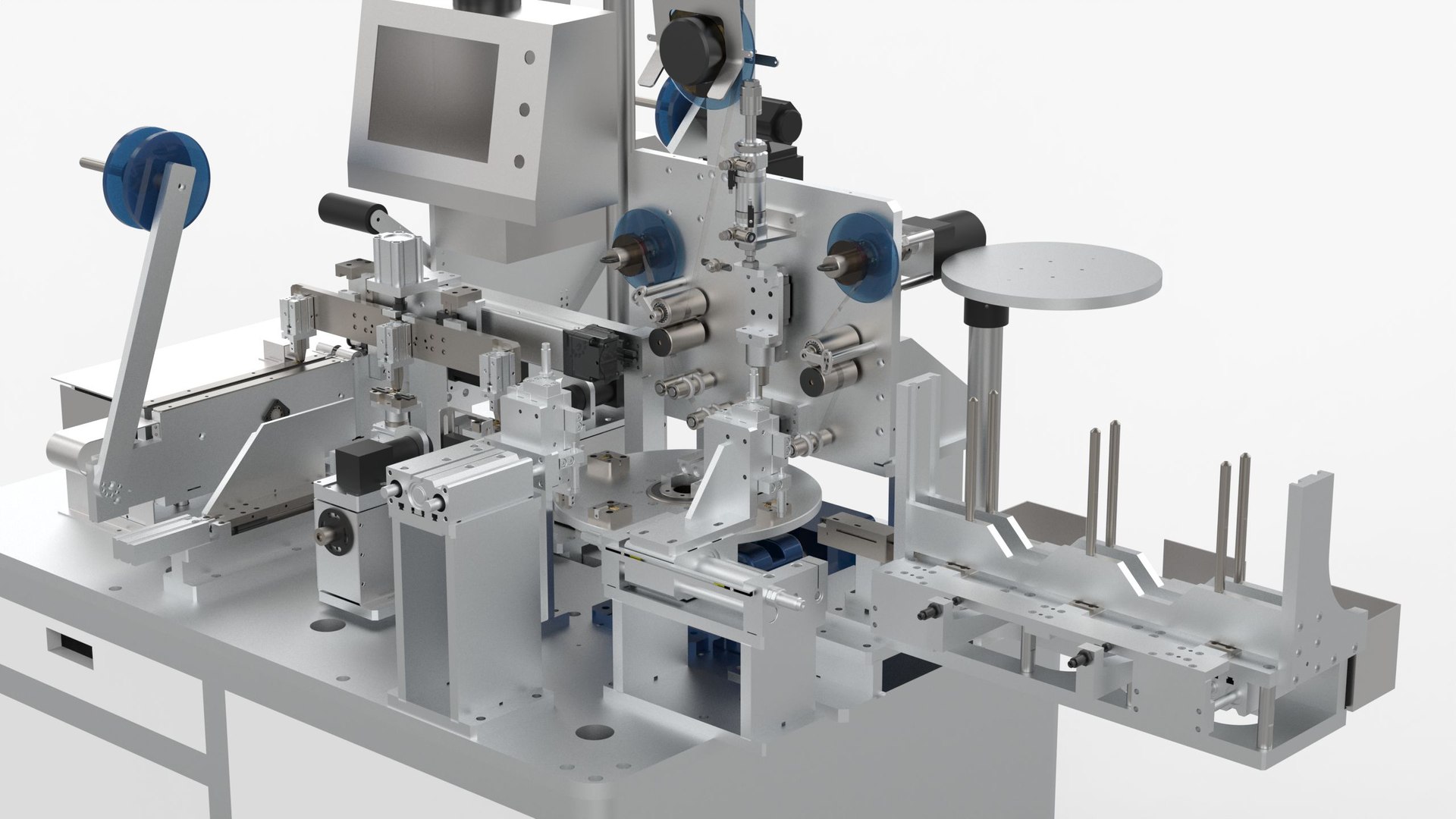 Automatic Connector Indexing Plate Sticker Tape CCD Detection Packaging ...