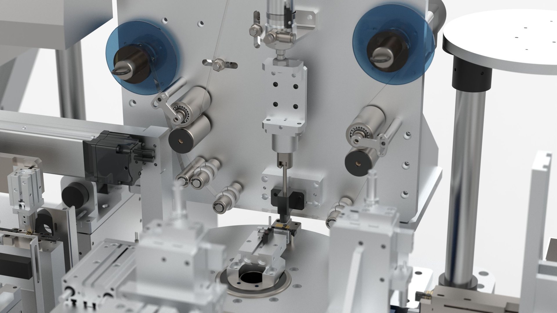 Automatic Connector Indexing Plate Sticker Tape CCD Detection Packaging ...