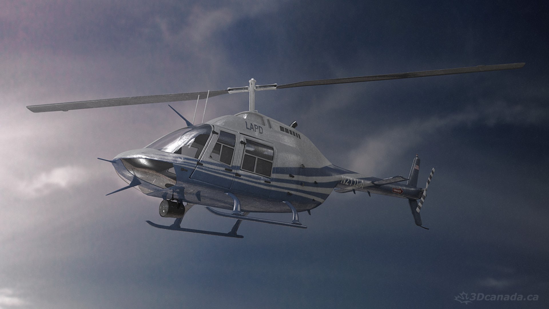 Bell 206 3d Model