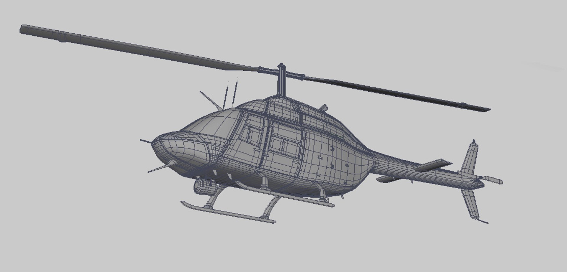 Bell 206 3d Model