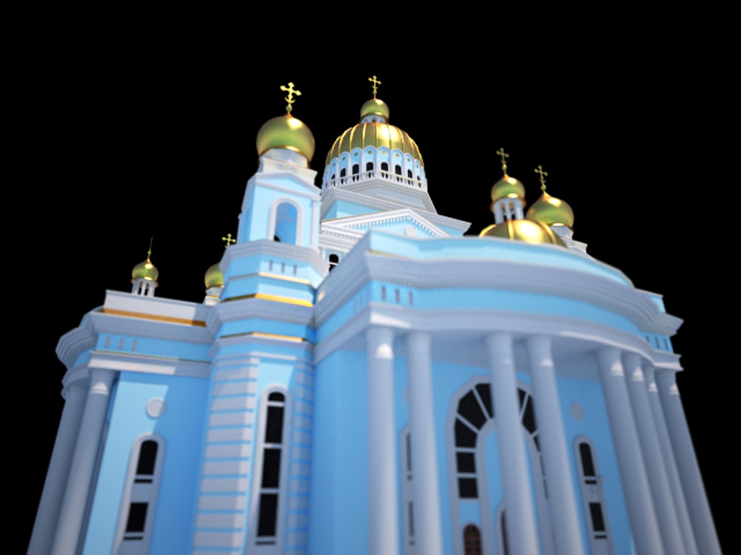 Cathedral Fedor Ushakov 3d Model