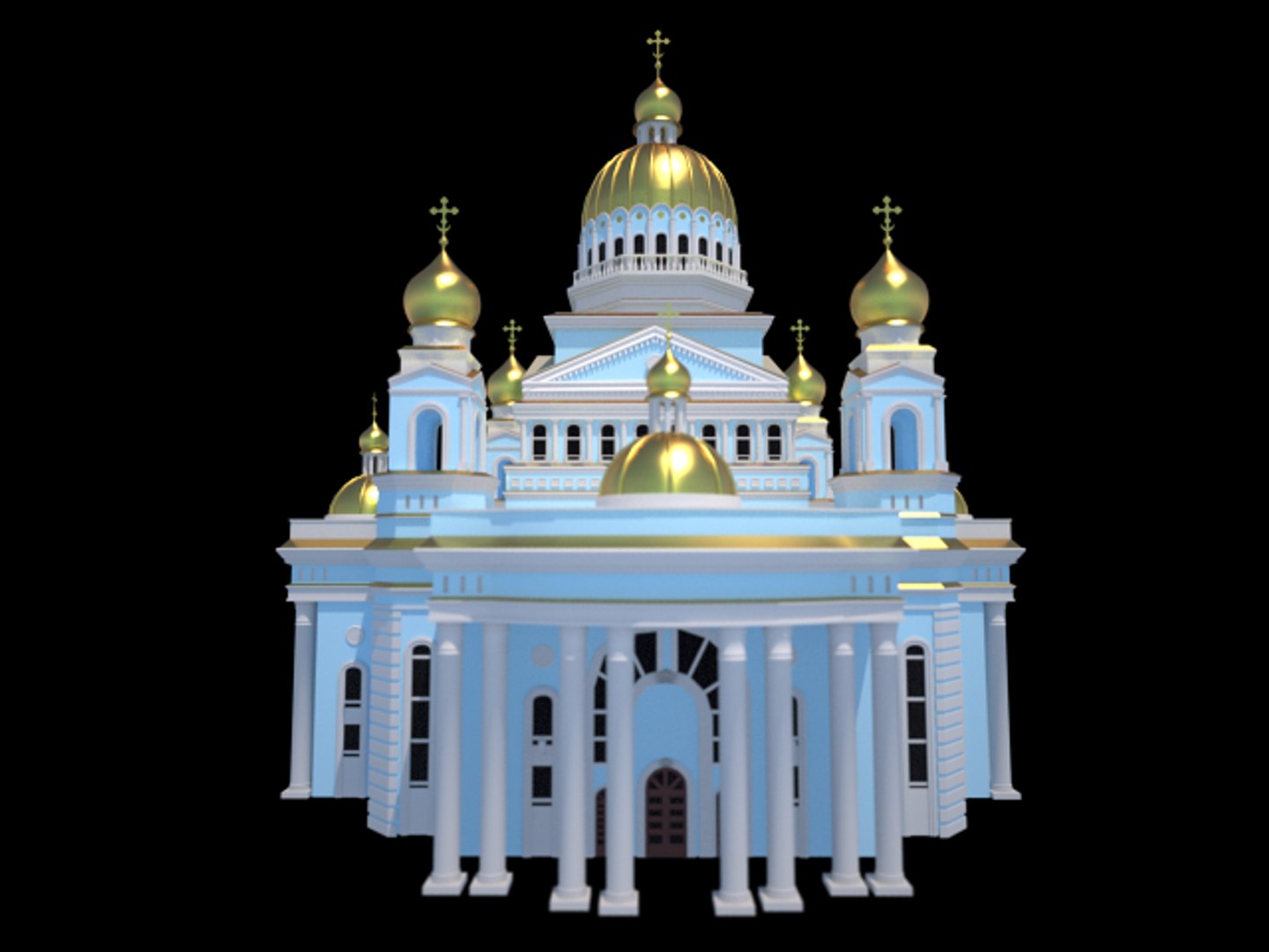 Cathedral Fedor Ushakov 3d Model