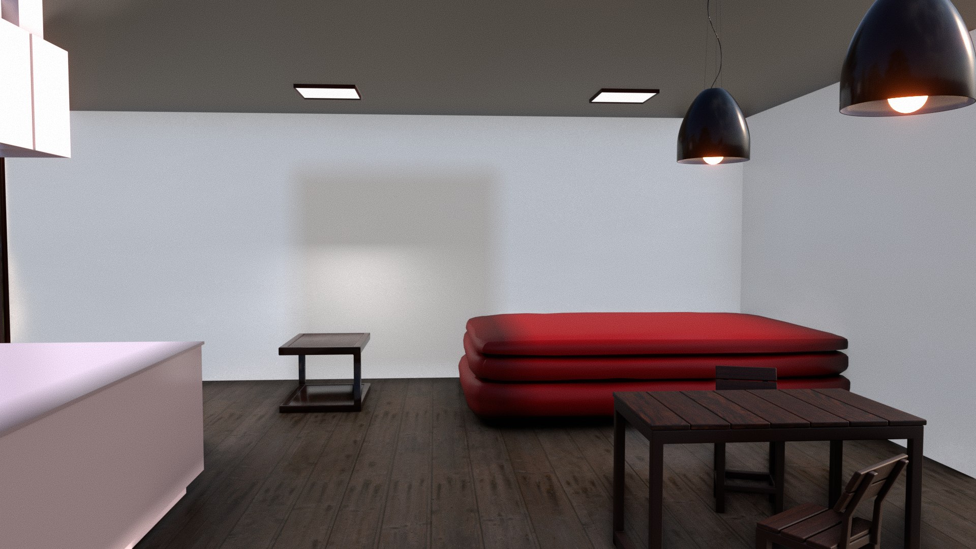 3D Model Kitchen Studio Hall Interior - TurboSquid 2023603