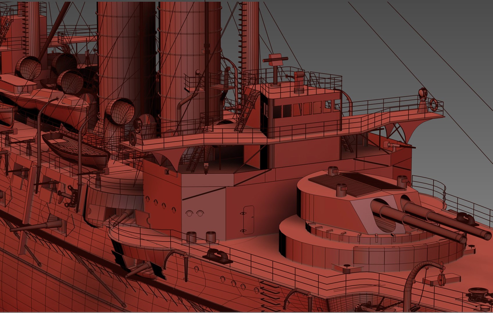 Japanese Battleship Mikasa 3D - TurboSquid 2391070