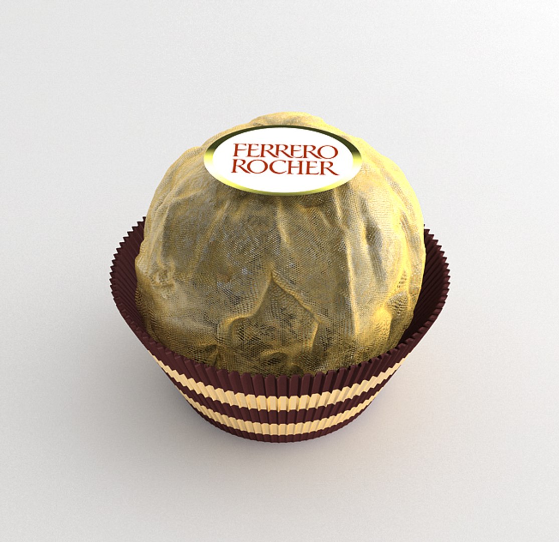 3d Model Ferrero Rocher Chocolate