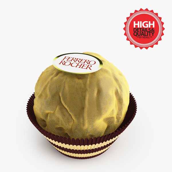 3d model ferrero rocher chocolate