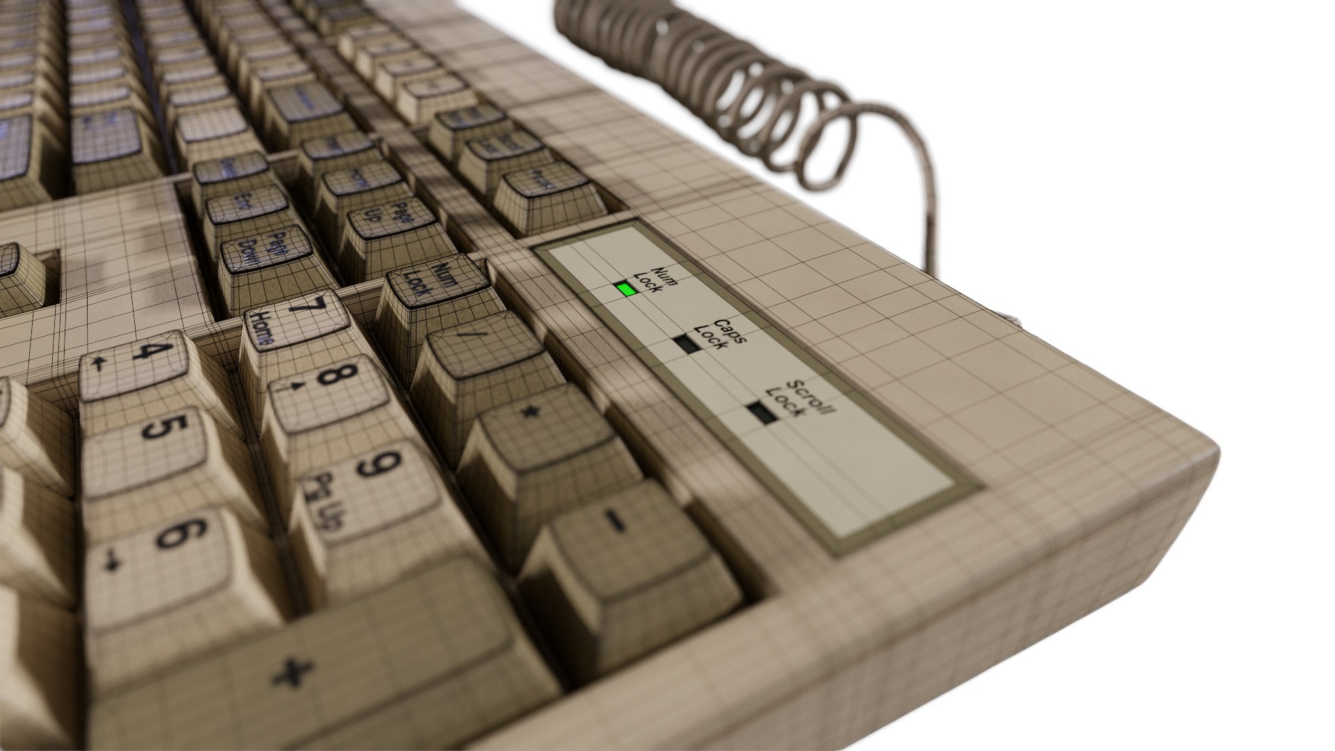 3D Model Keyboard Old - TurboSquid 1704791