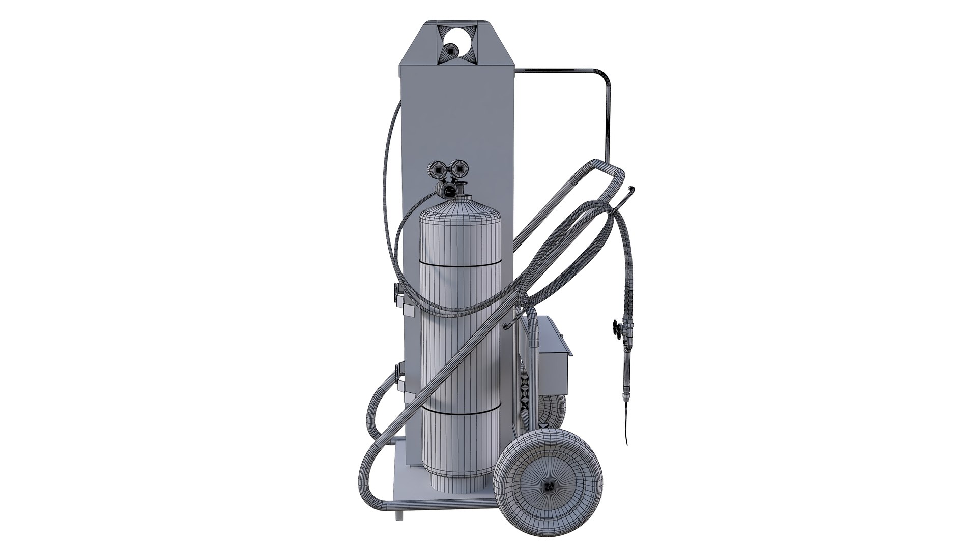 3D Oxy-Acetylene Cart Model - TurboSquid 2269460