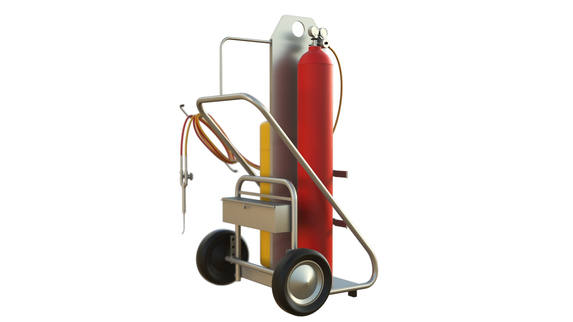 3D Oxy-Acetylene Cart Model - TurboSquid 2269460