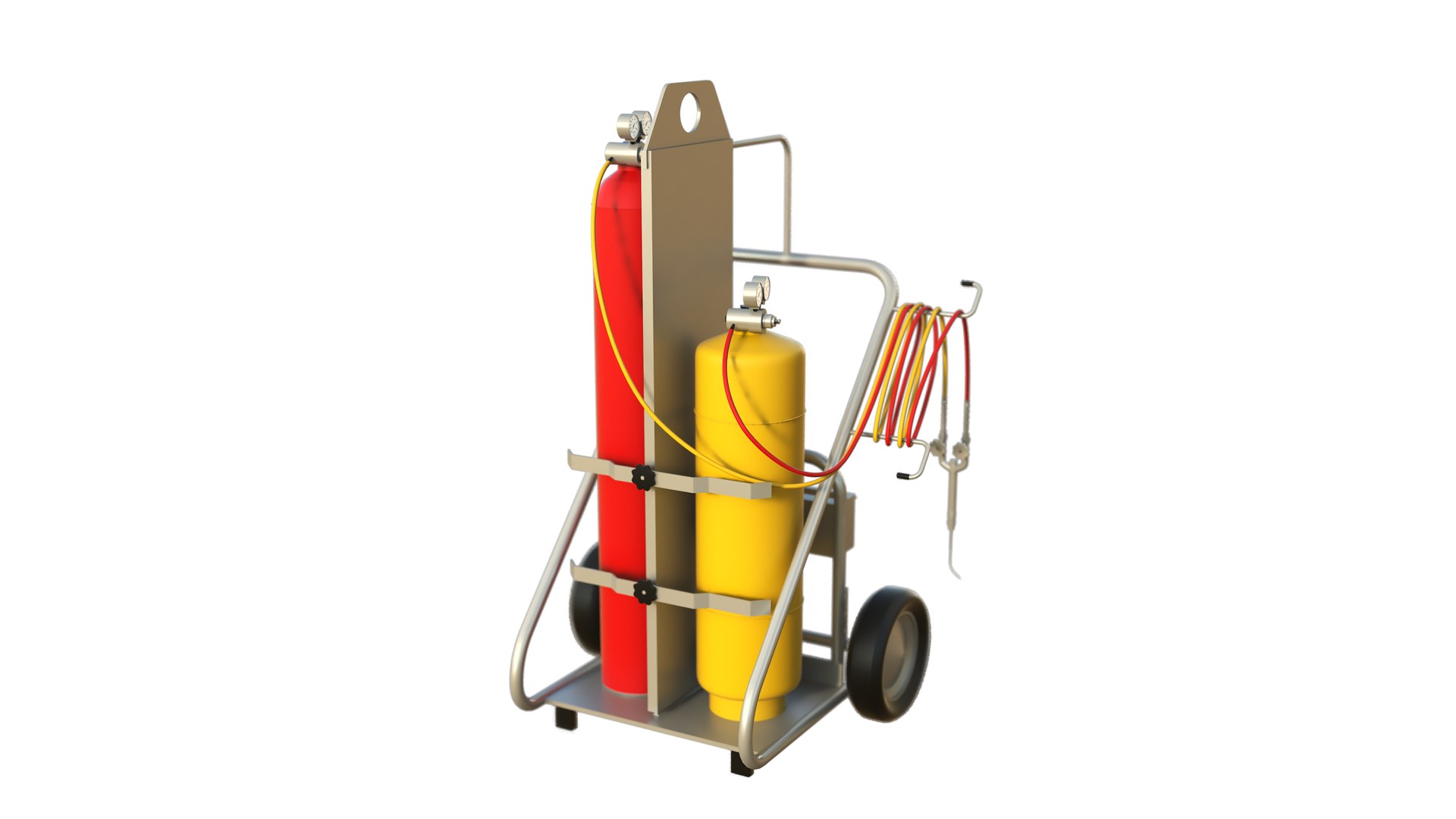 3D Oxy-Acetylene Cart Model - TurboSquid 2269460