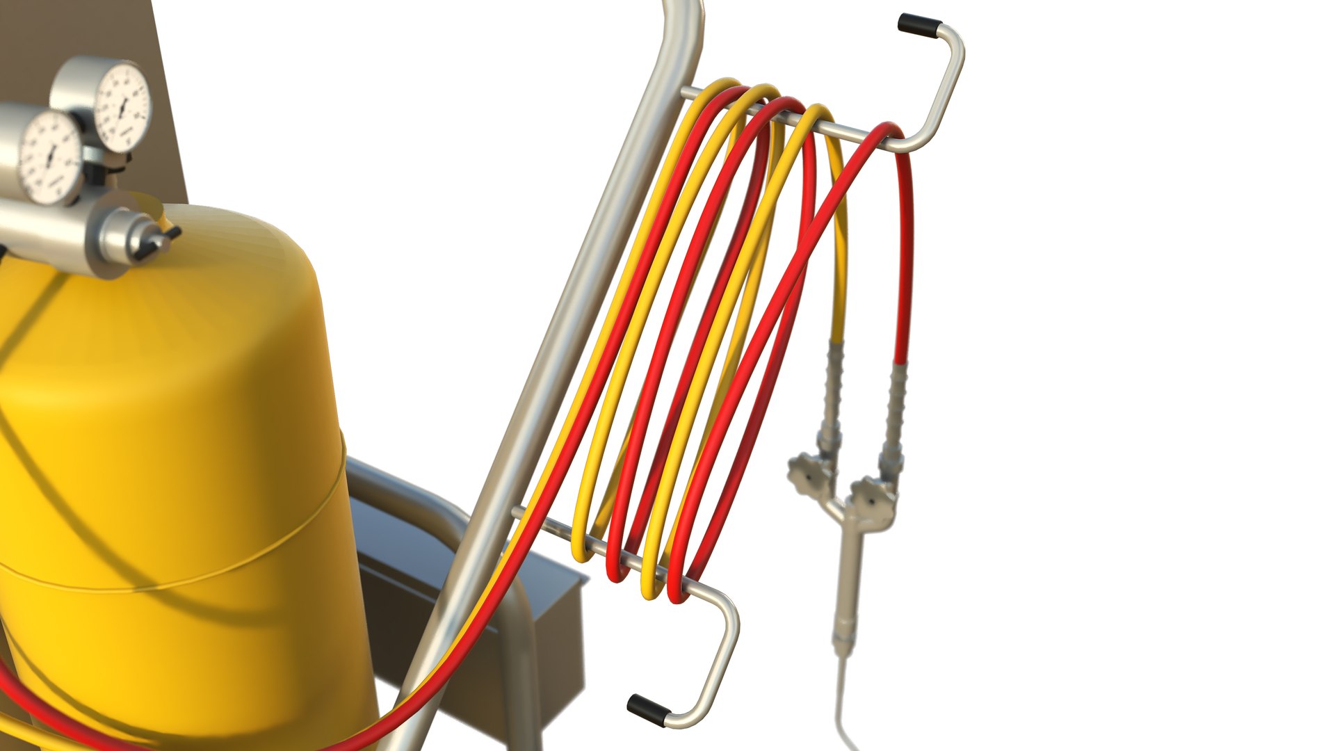 3D Oxy-Acetylene Cart Model - TurboSquid 2269460