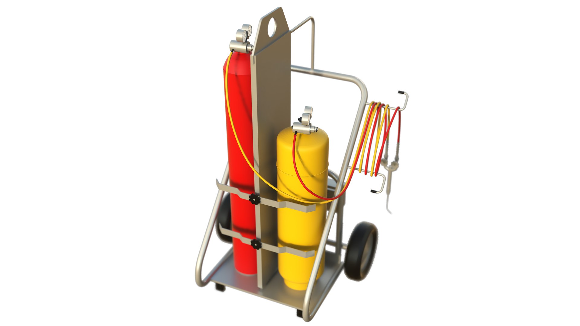 3D Oxy-Acetylene Cart Model - TurboSquid 2269460