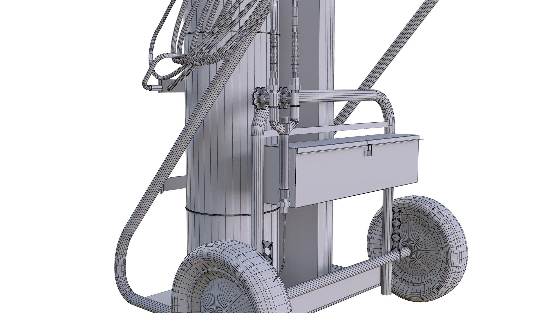 3D Oxy-Acetylene Cart Model - TurboSquid 2269460