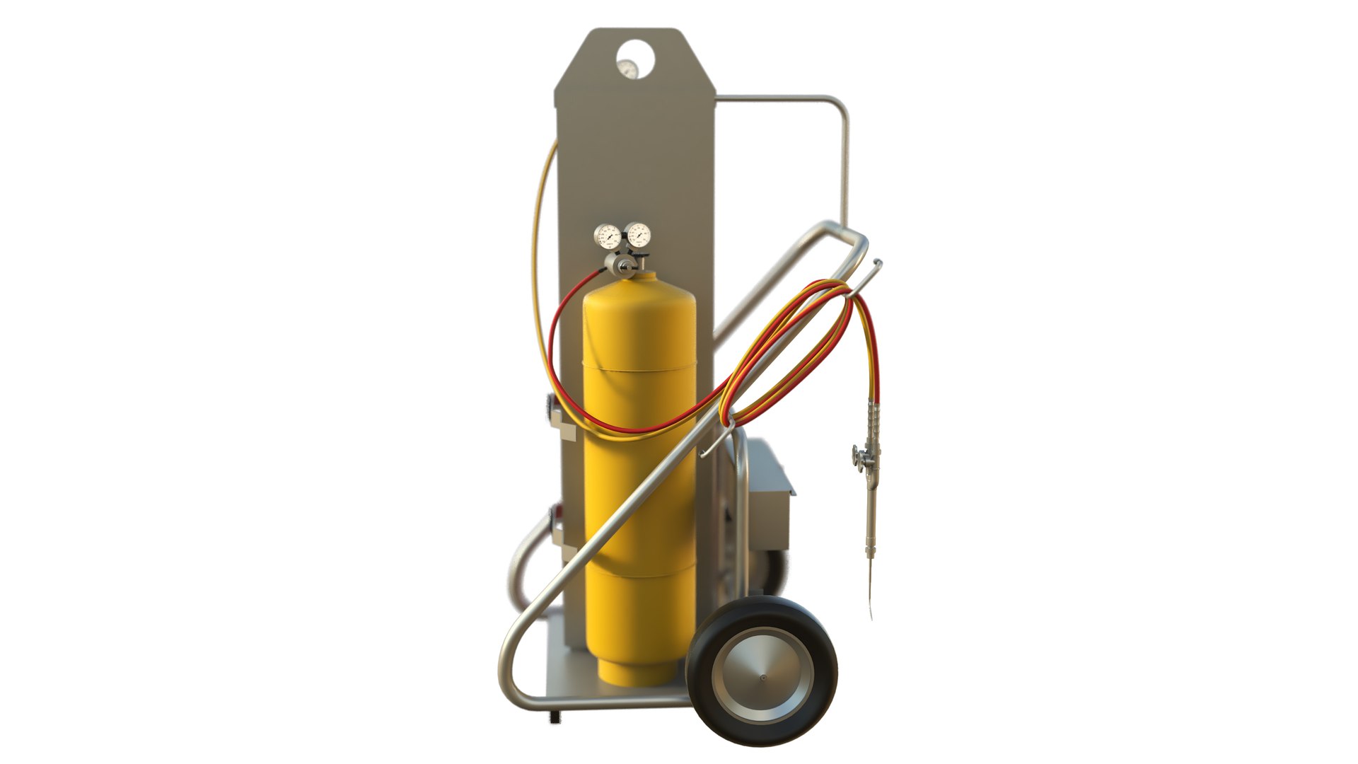 3D Oxy-Acetylene Cart Model - TurboSquid 2269460