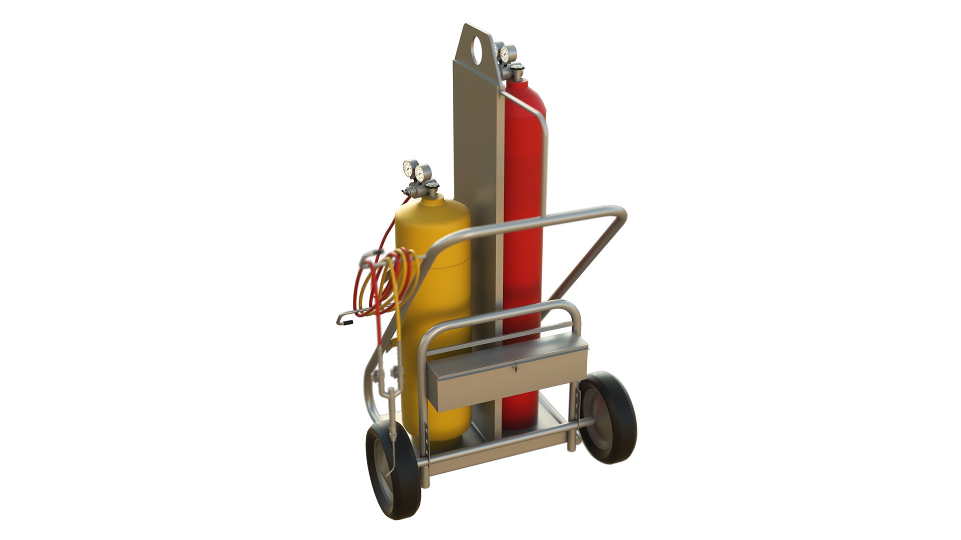 3D Oxy-Acetylene Cart Model - TurboSquid 2269460