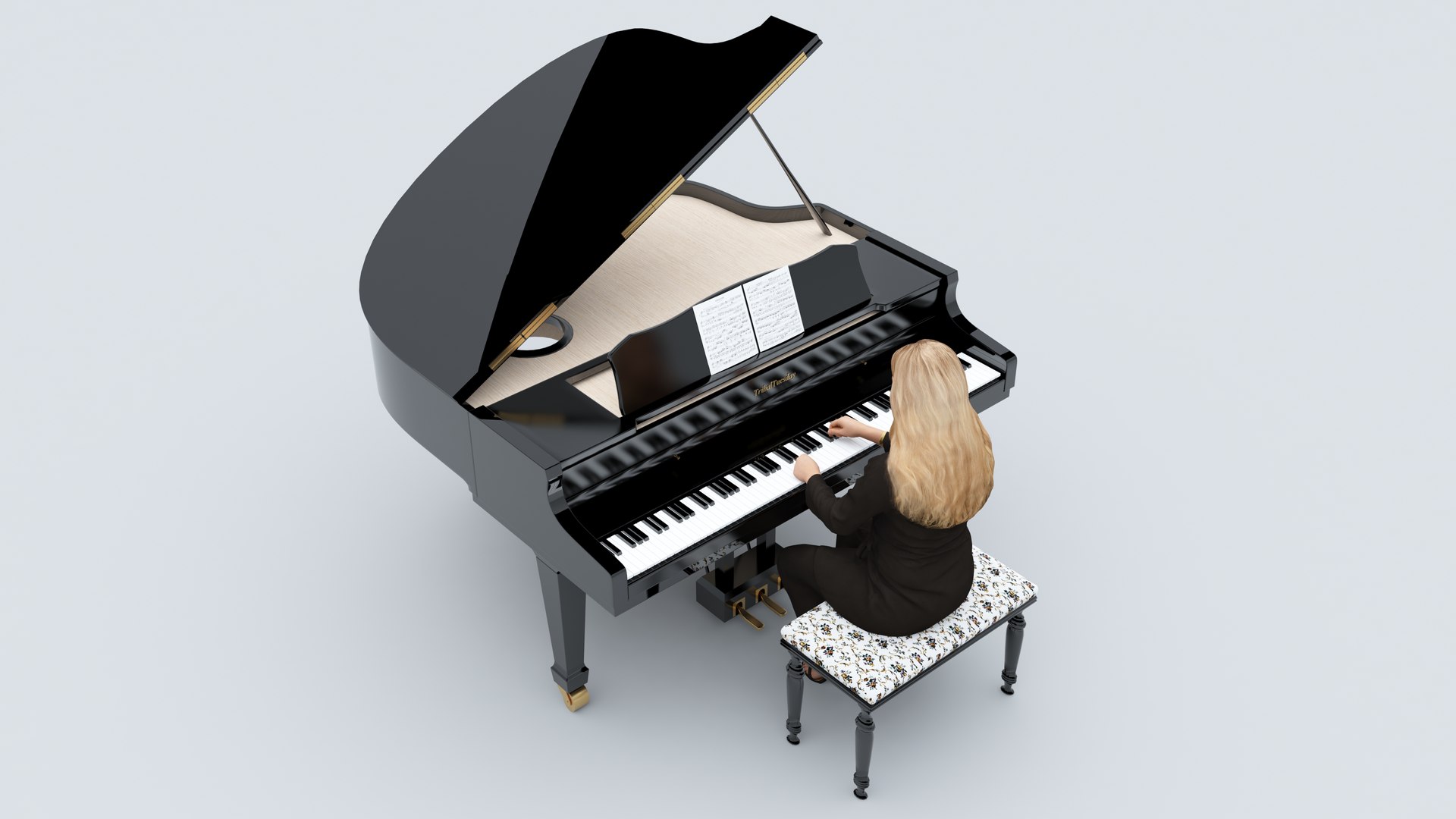 Pianist 4K 3D Model - TurboSquid 2371220